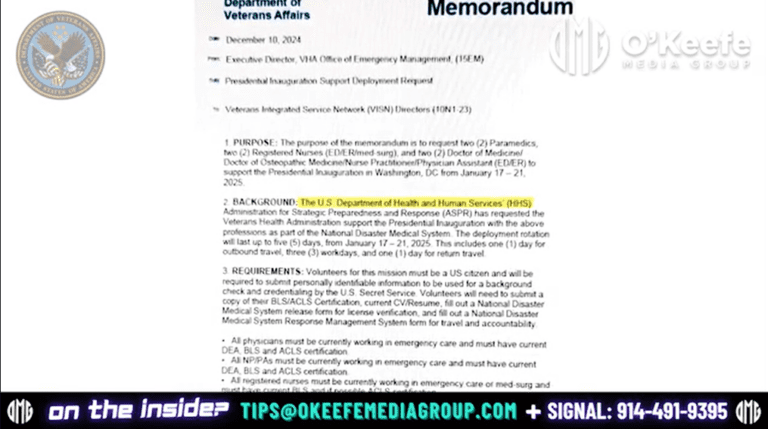 LEAKED: Veterans Affairs Insider Reveals HHS Memo Detailing Unprecedented “Presidential ...